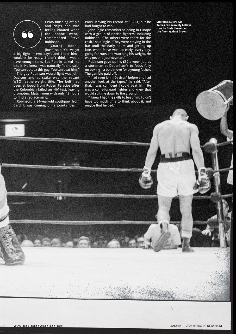 Boxing News Magazine - 11-Jan 2024 Back Issue