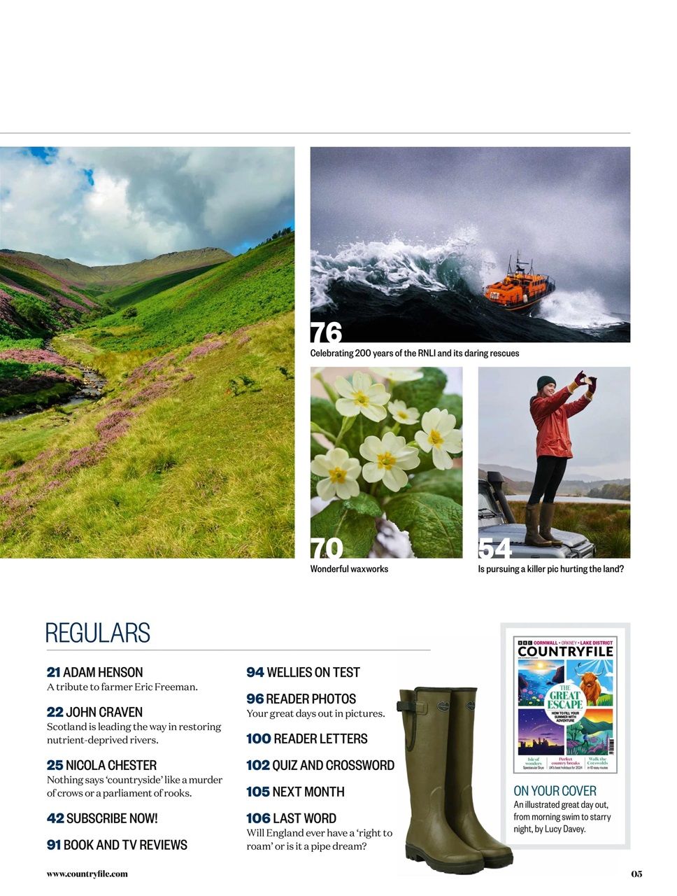 BBC Countryfile Magazine - February 2024 Back Issue