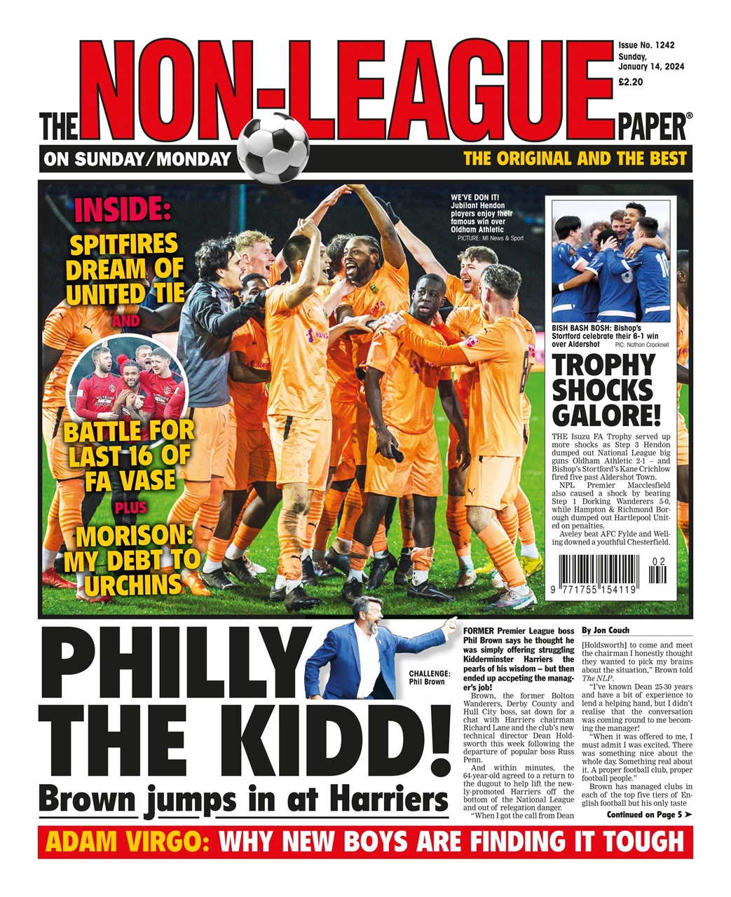 The Non-League Football Paper Magazine - 14 Jan 2024 Back Issue