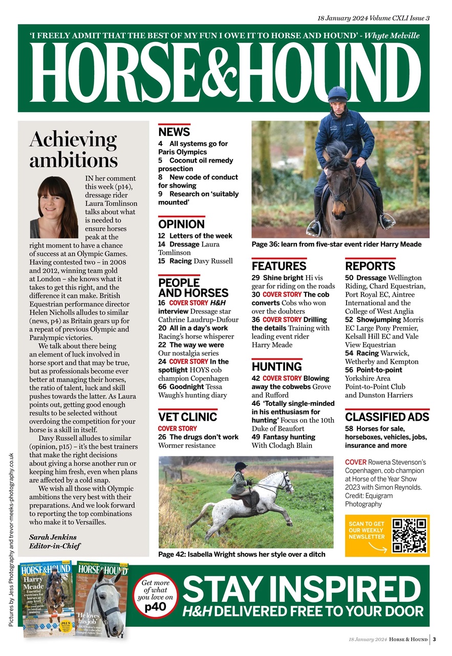 Horse & Hound Magazine - 18 January 2024 Back Issue