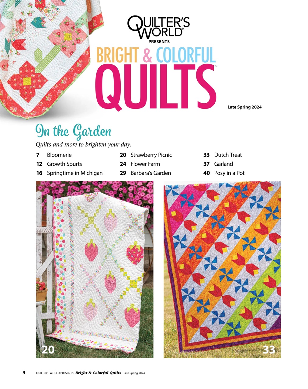 Quilter's World Magazine - Bright & Colorful Quilts Late Spring 2024 ...