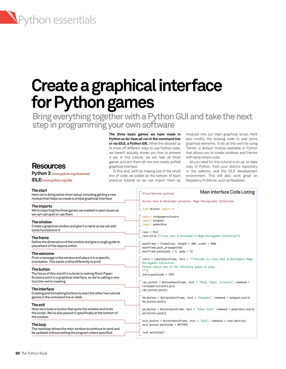 Technology Bookazine The Python Book Seventeenth Edition Back Issue