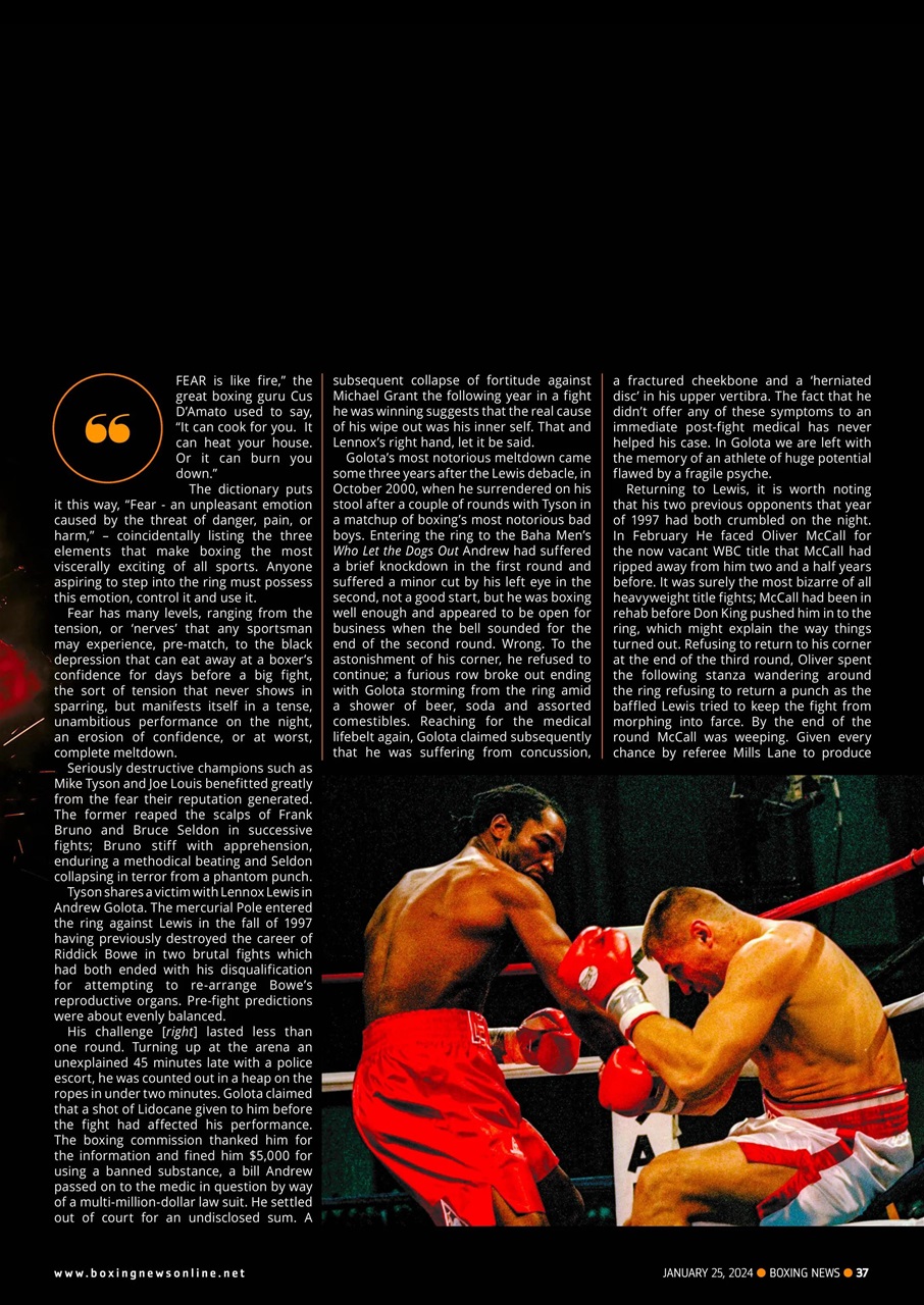 Boxing News Magazine - 25-Jan 2024 Back Issue