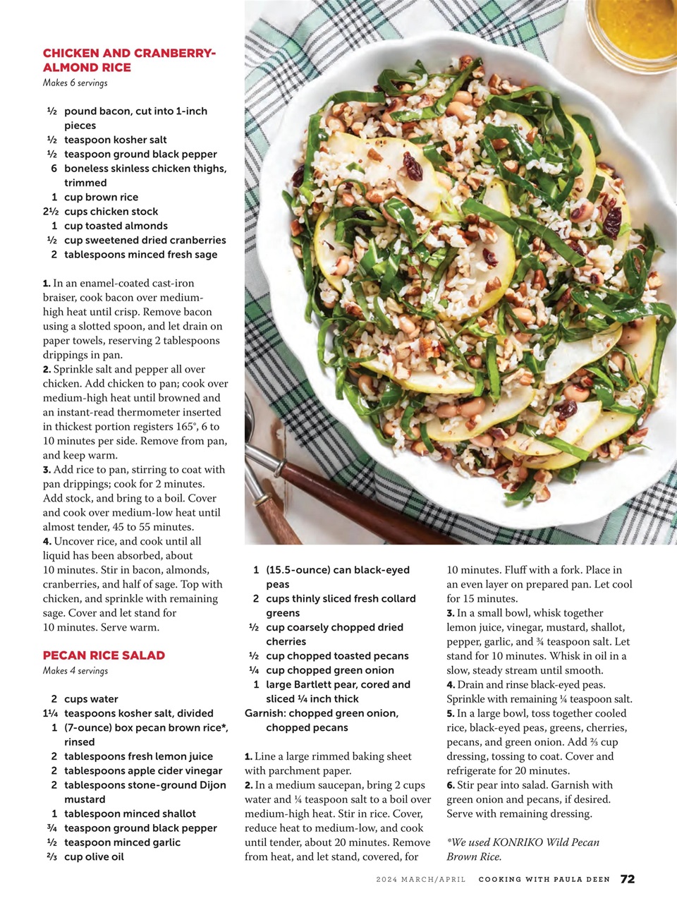 Cooking with Paula Deen Magazine - March/April 2024 Back Issue