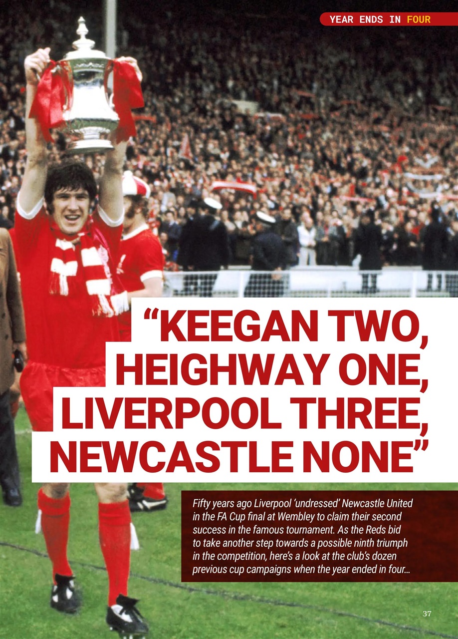 Liverpool FC Programmes - va Norwich City FAC 23/24 Back Issue