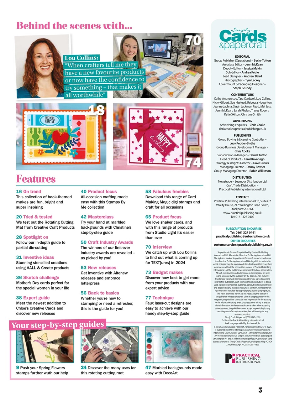 Simply Cards & Papercraft Magazine - Issue 254 Back Issue