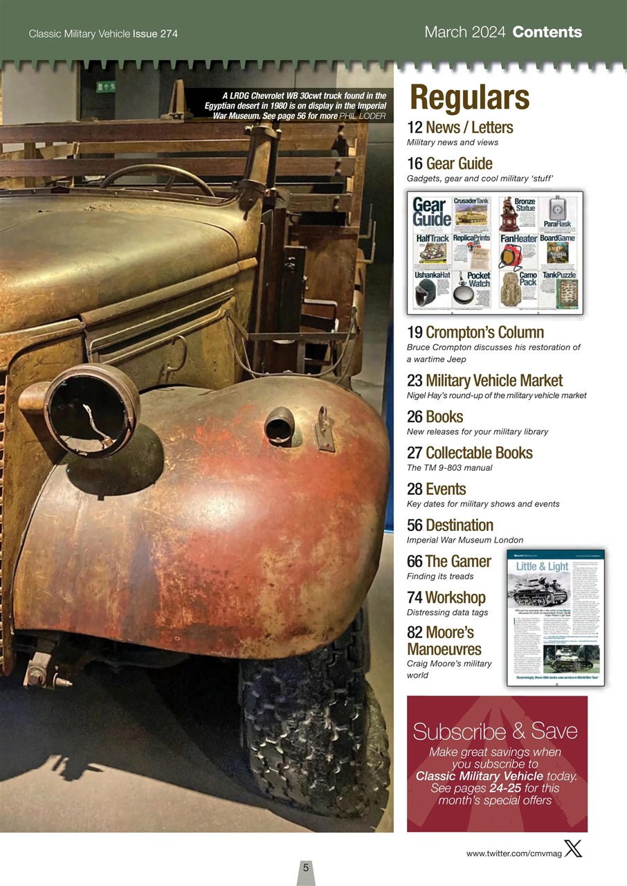 Classic Military Vehicle Magazine - March 2024 Back Issue