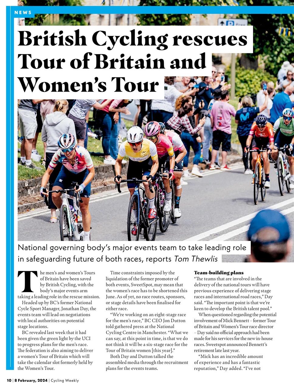 Cycling Weekly Magazine - 8 Feb 2024 Back Issue