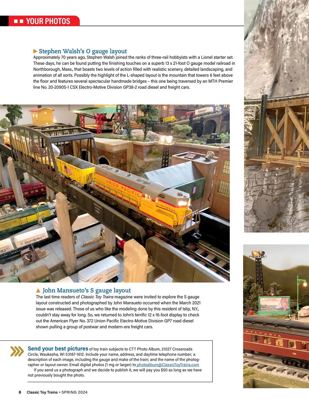 Classic Toy Trains Magazine - Spring 2024 Back Issue