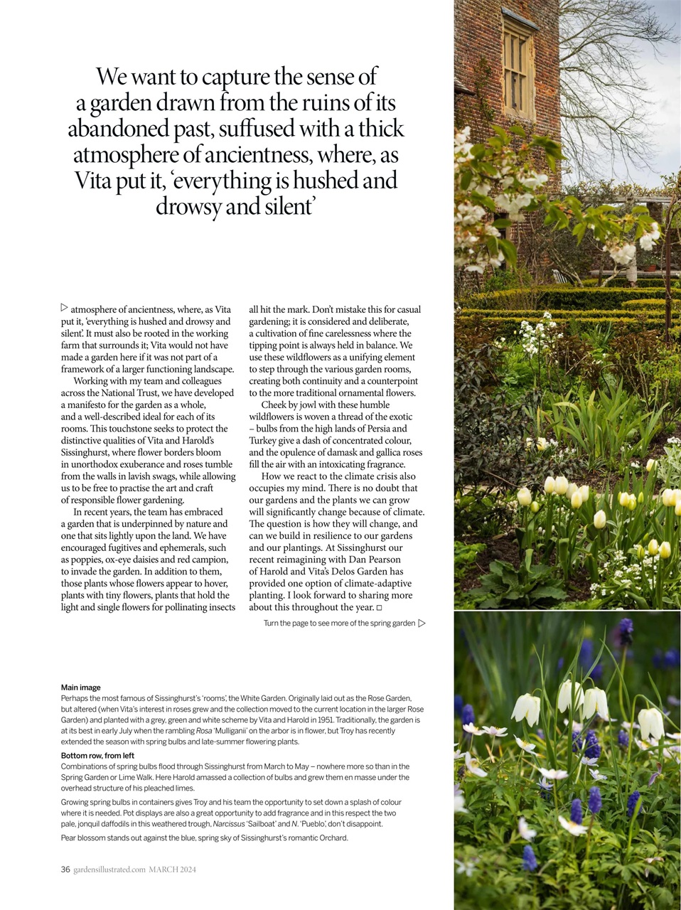 Gardens Illustrated Magazine - March 2024 Back Issue