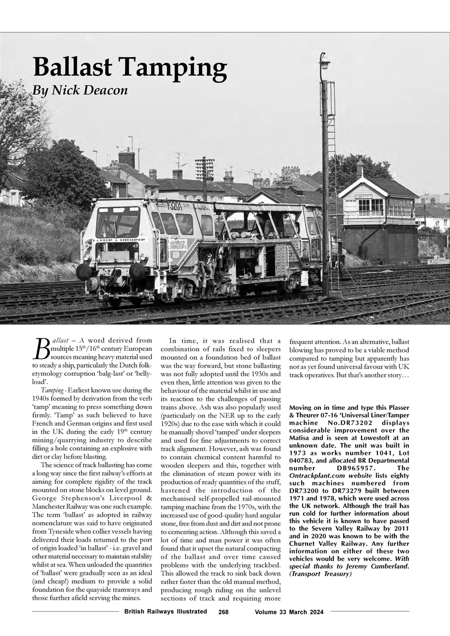 British Railways Illustrated Magazine - March 2024 Back Issue