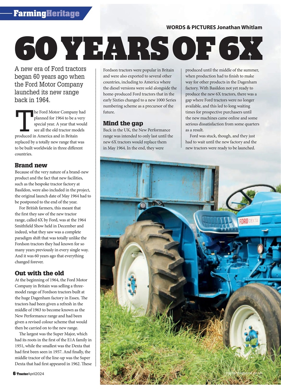 Tractor & Farming Heritage Magazine Subscriptions and Apr-24 Issue