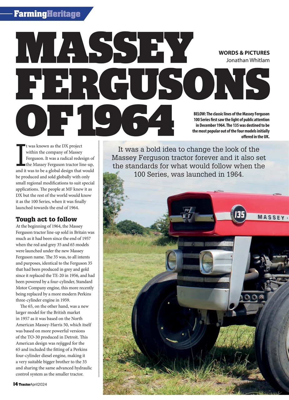 Tractor & Farming Heritage Magazine Subscriptions and Apr-24 Issue