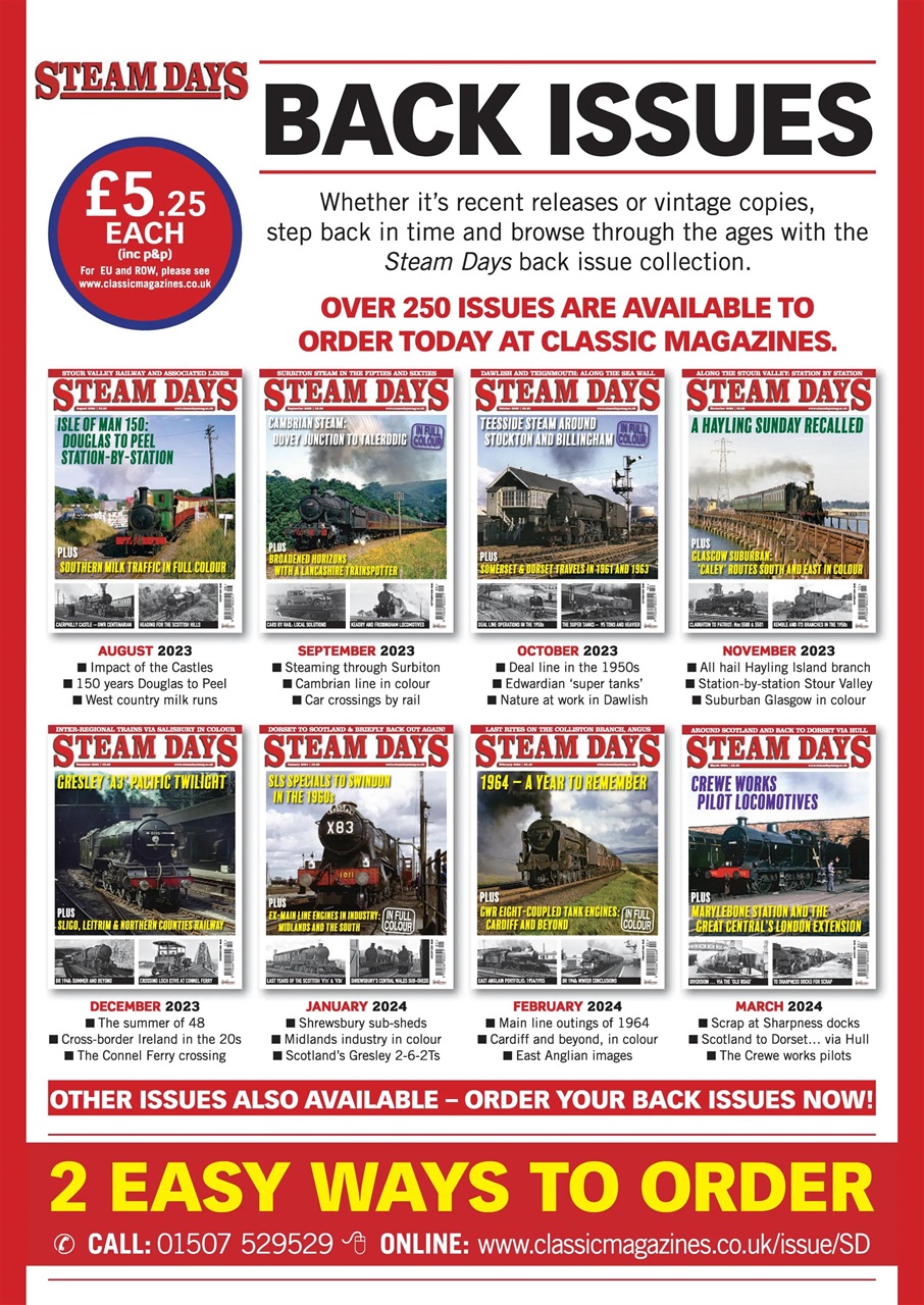 Steam Days Magazine - April 2024 Back Issue
