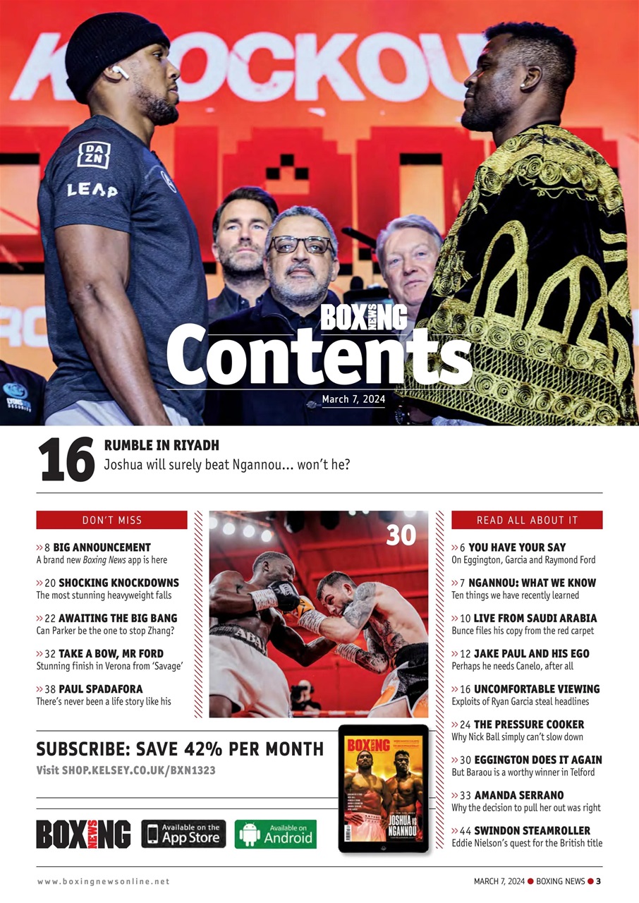 Boxing News Magazine - 7-Mar 2024 Back Issue