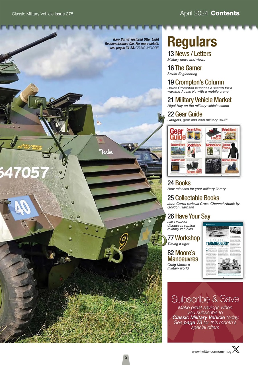 Classic Military Vehicle Magazine - April 2024 Back Issue
