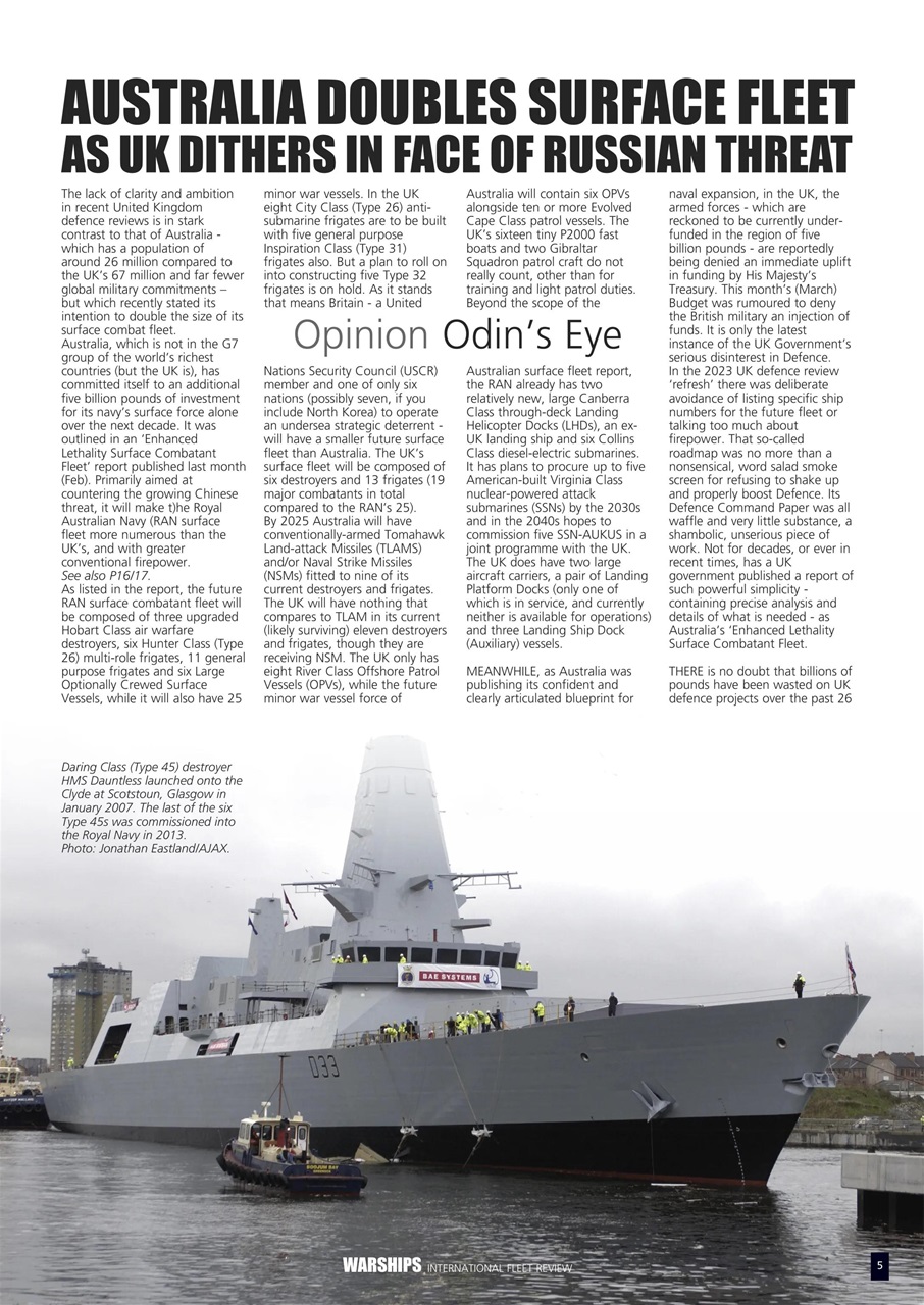 Warships International Fleet Review Magazine - April 2024 Back Issue
