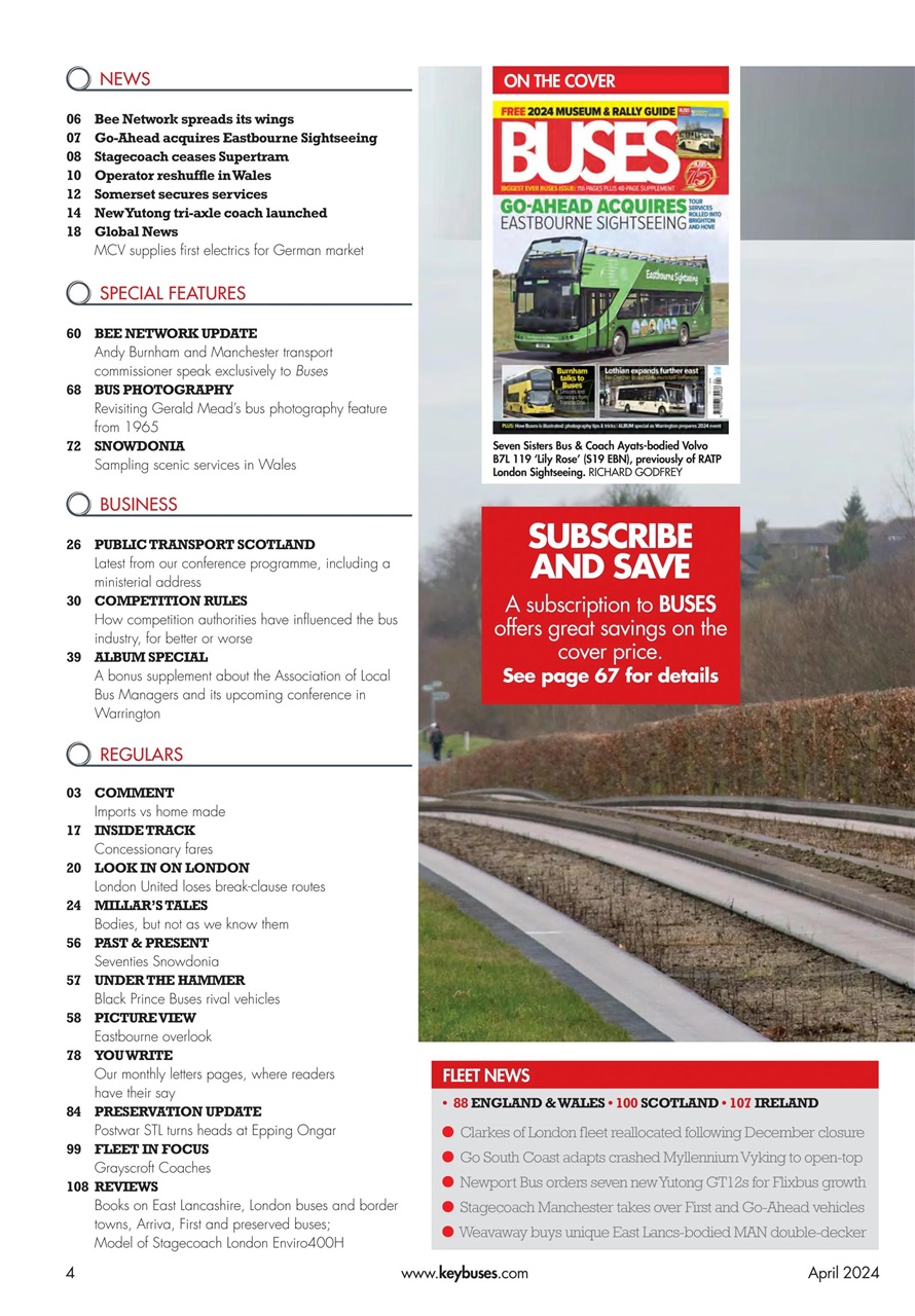 Buses Magazine - April 2024 Back Issue