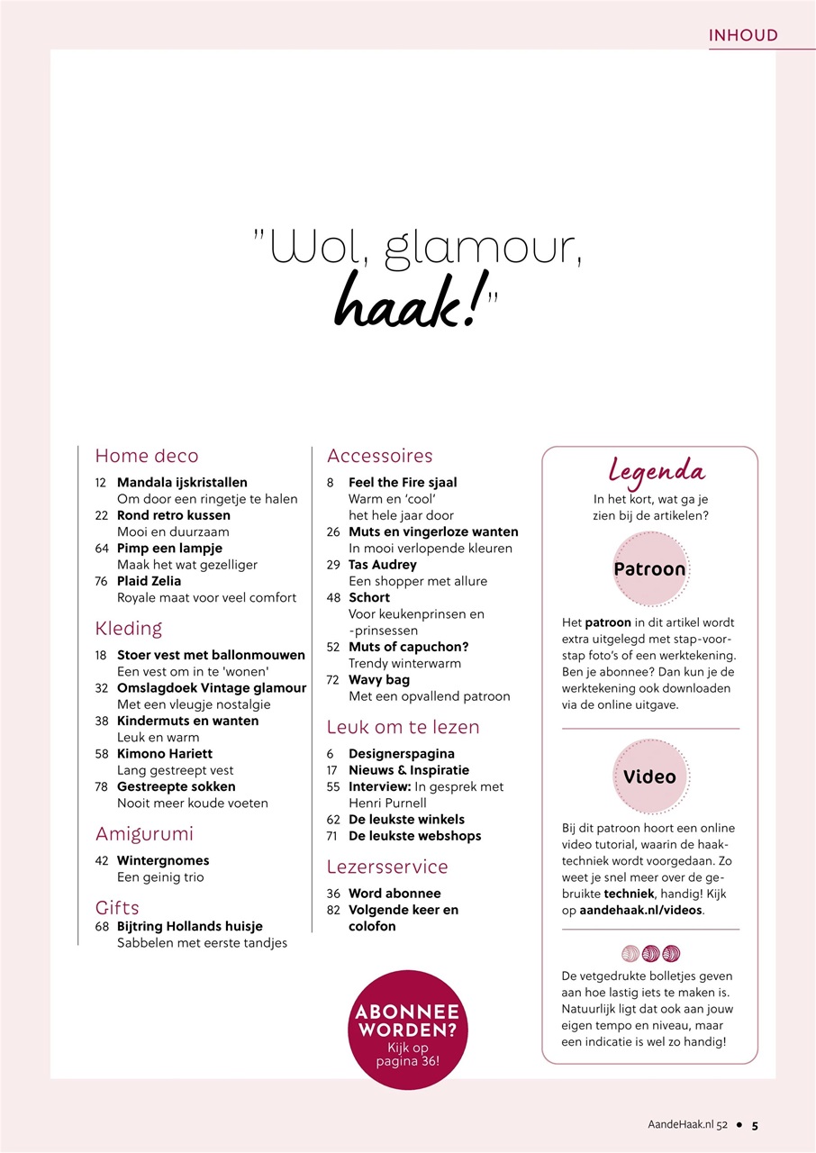 Aan de Haak Magazine - Aan de Haak 52 Back Issue