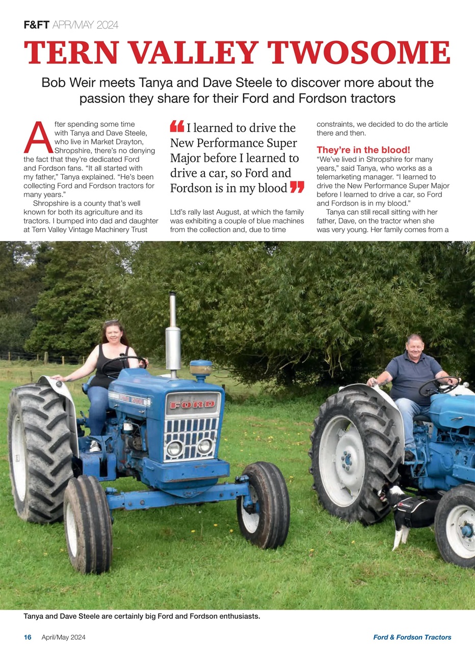 Ford & Fordson Magazine - April/May 2024 Back Issue
