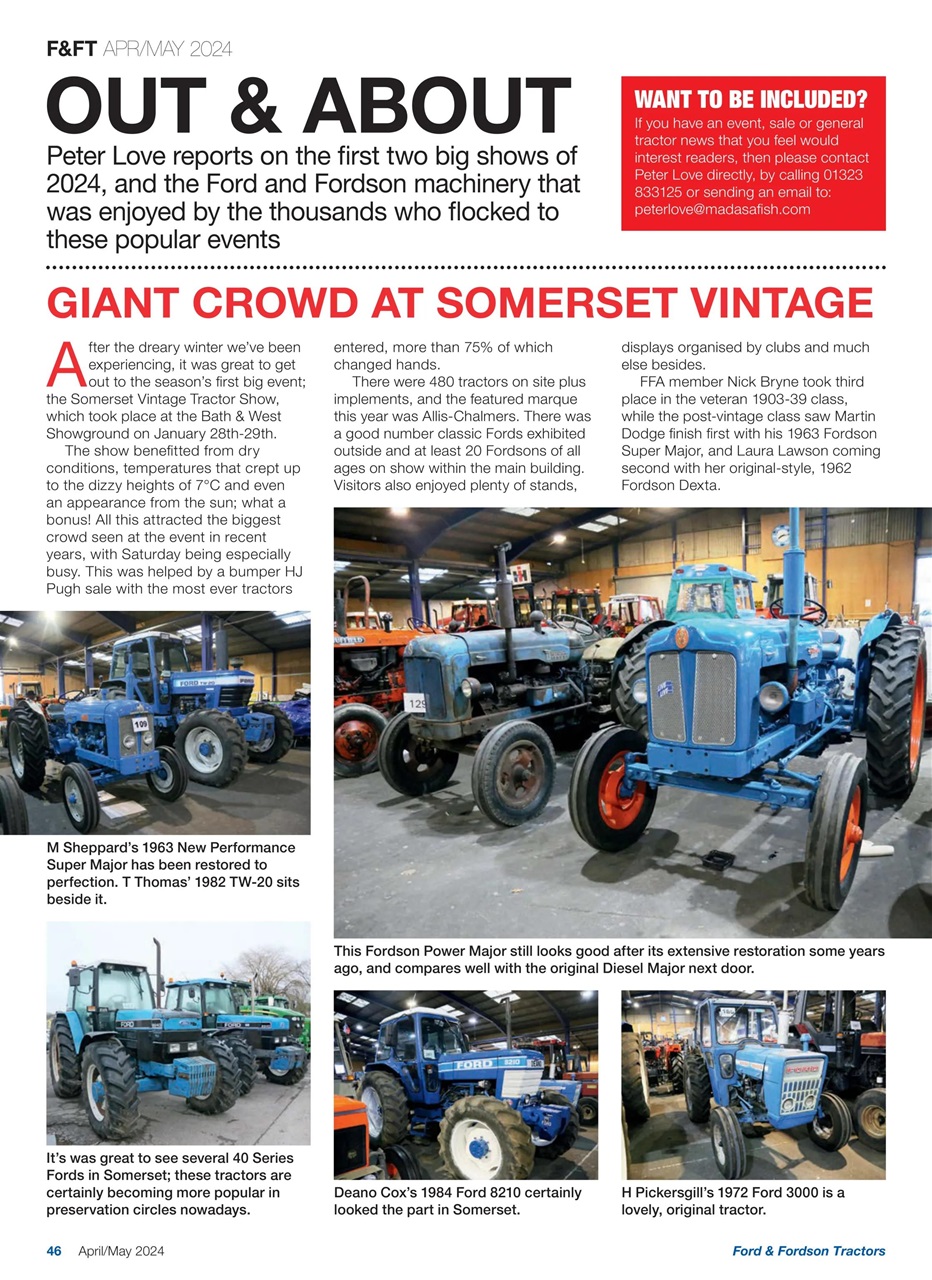 Ford & Fordson Magazine - April/May 2024 Back Issue