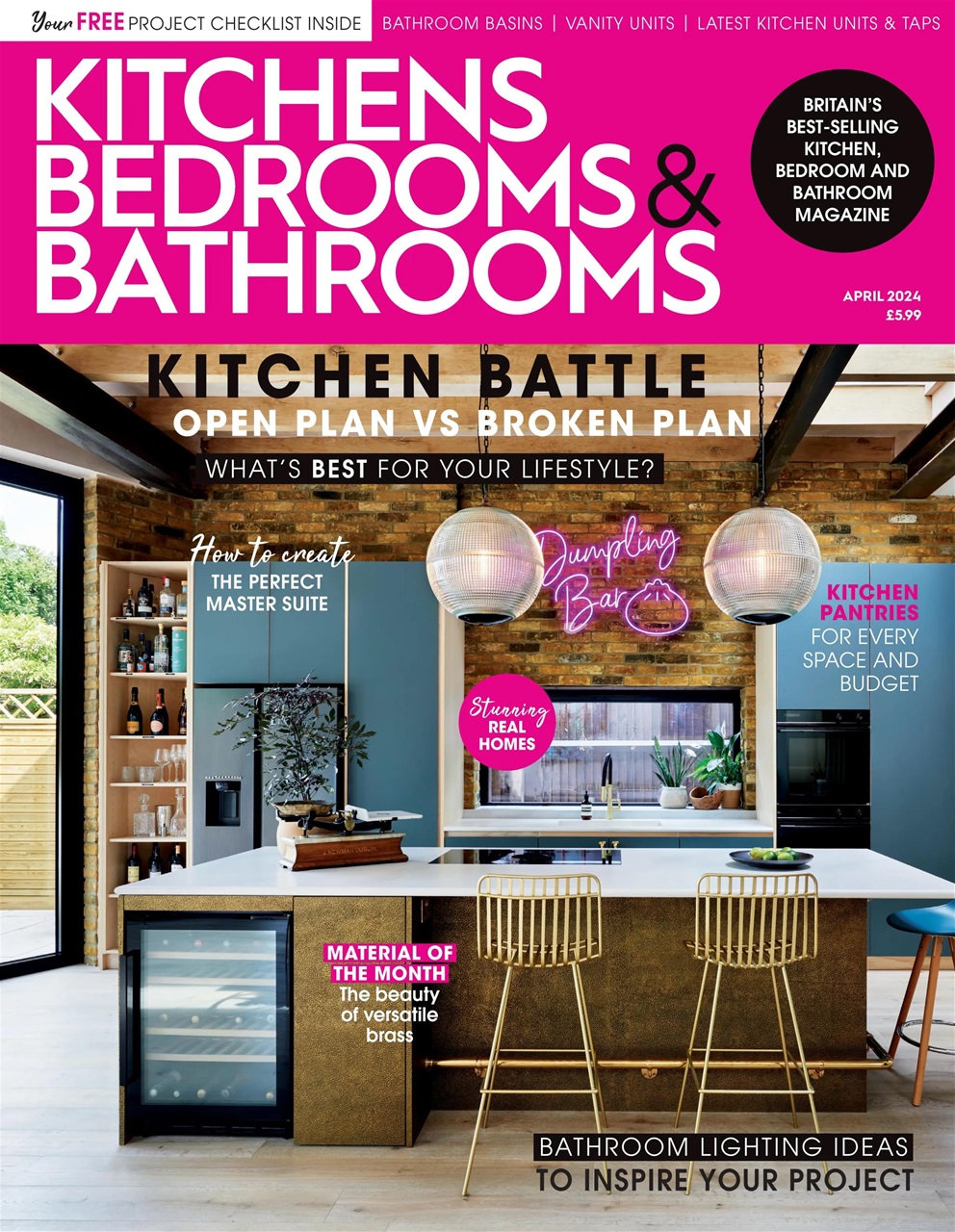Kitchens Bedrooms & Bathrooms magazine - April 2024 Back Issue