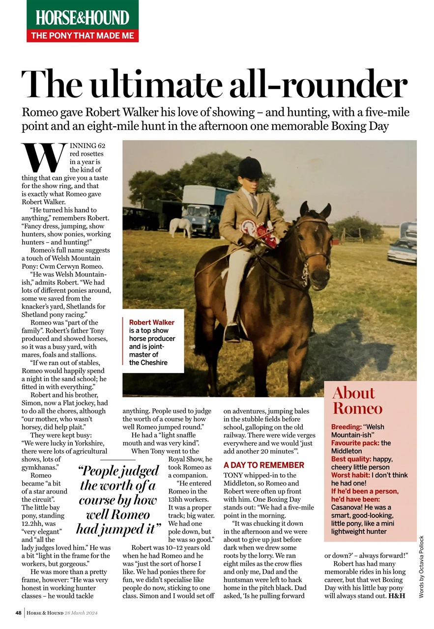Horse & Hound Magazine - 28 March 2024 Back Issue