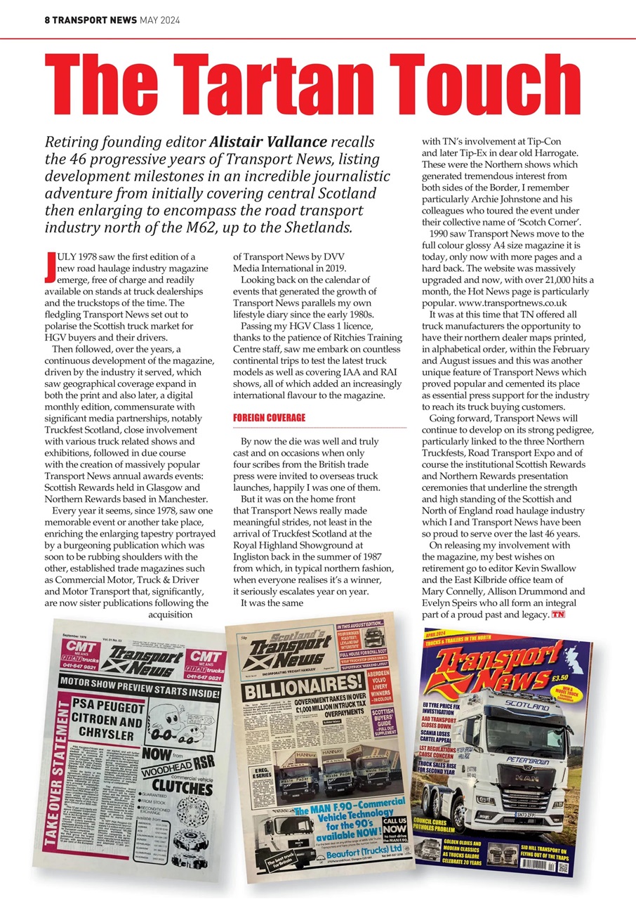 Transport News Magazine - Transport News May 2024 Back Issue