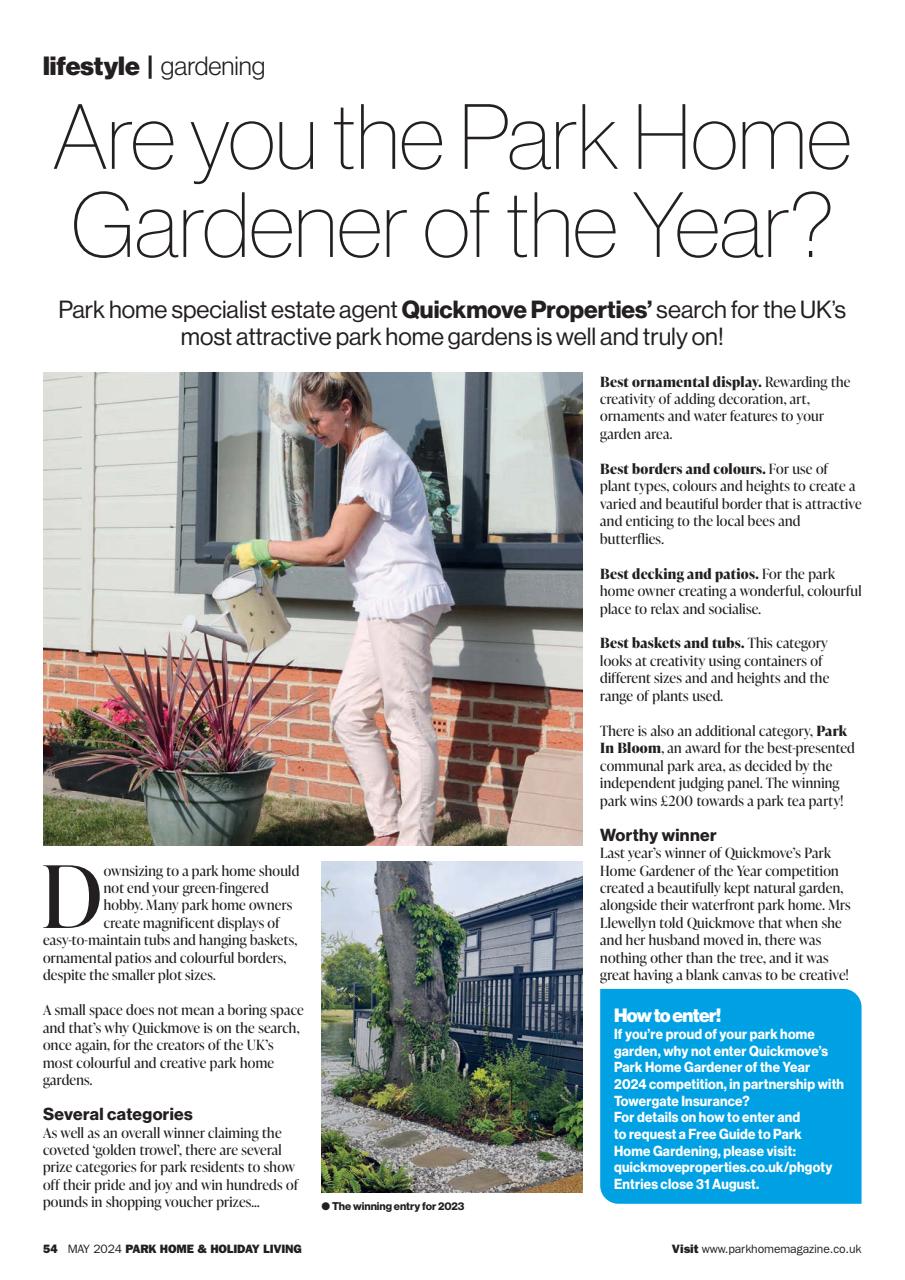 Park Home & Holiday Living Magazine - May-2024 Back Issue