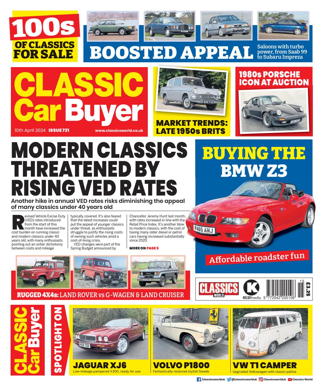 Classic Car Buyer Magazine - 10 Apr 2024 Back Issue