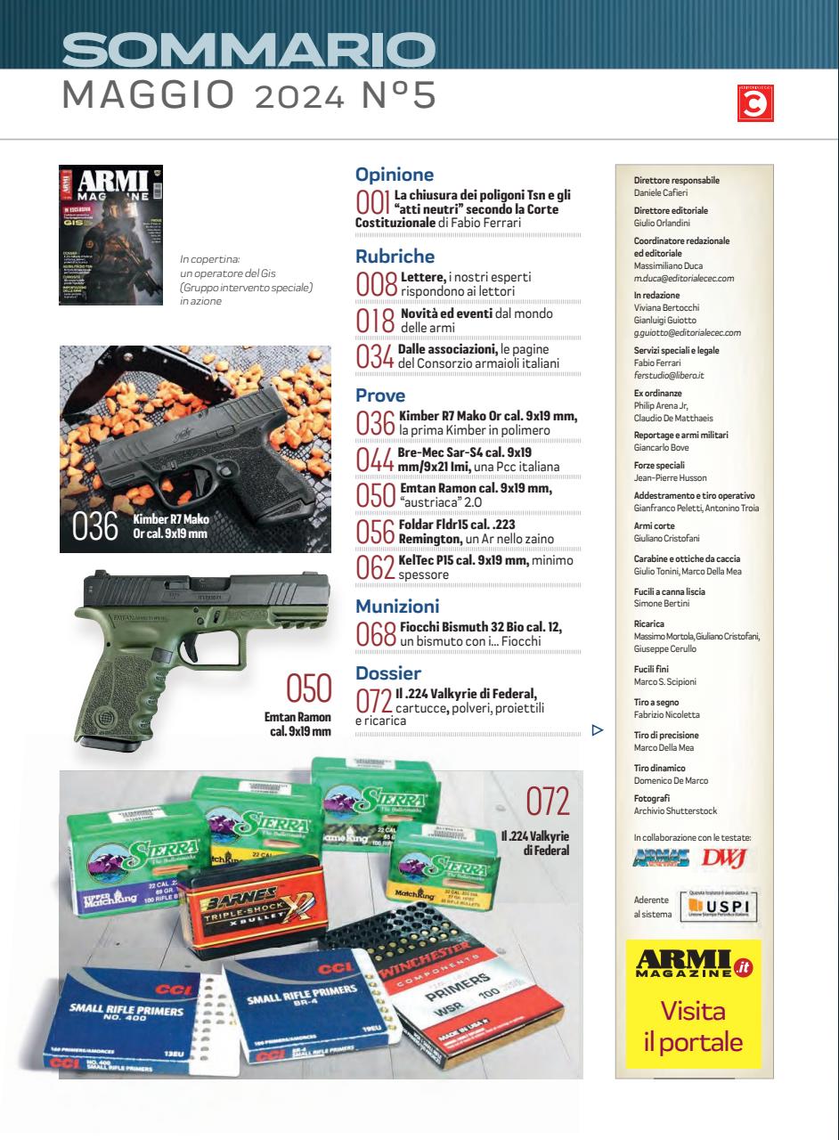 ARMI MAGAZINE - Maggio 2024 Back Issue