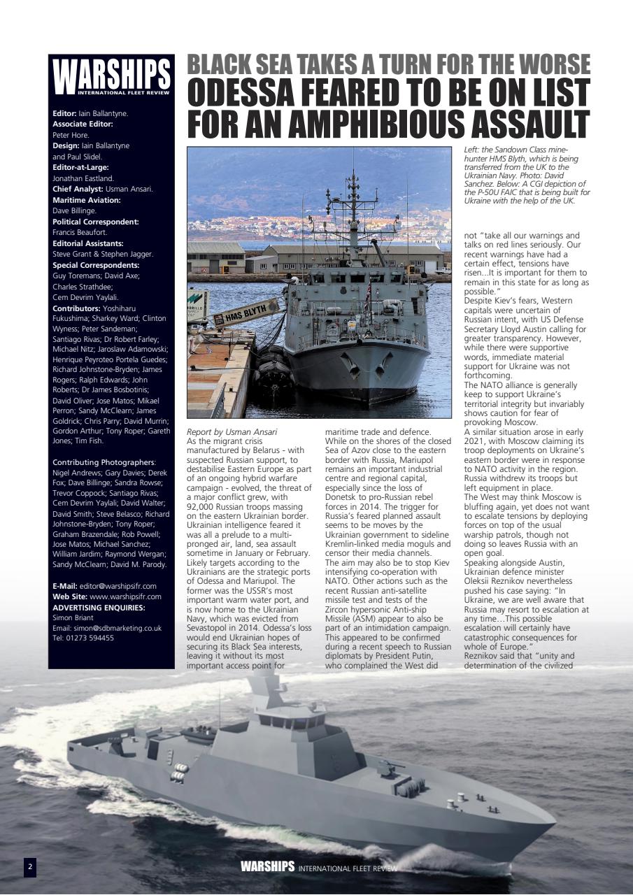 Warships International Fleet Review Magazine - Jan-22 Back Issue