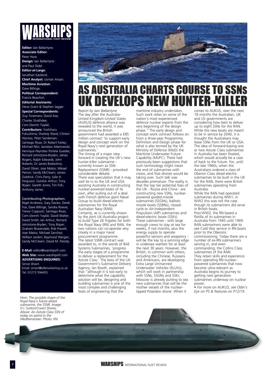 Warships International Fleet Review Magazine - Nov-21 Back Issue