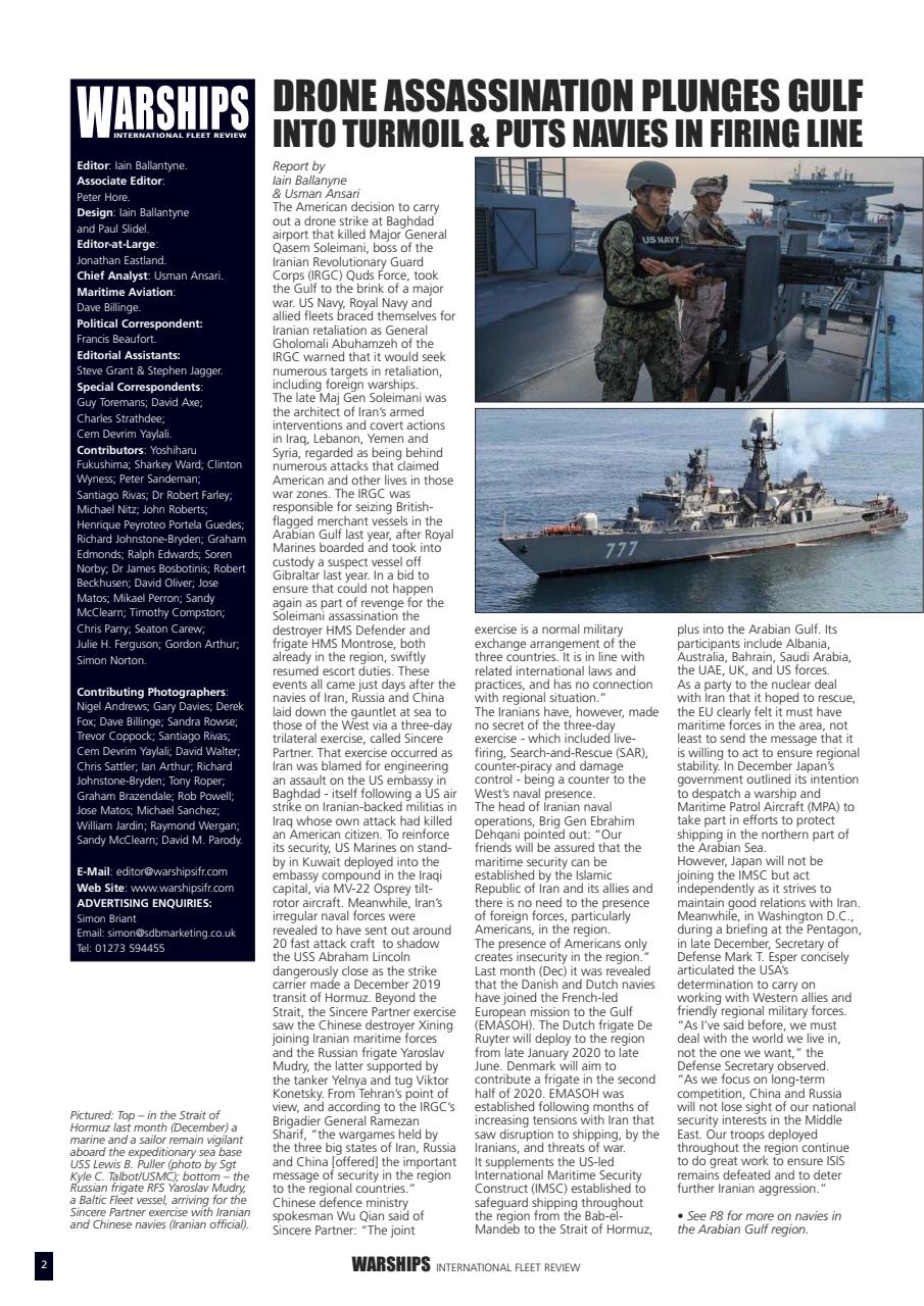 Warships International Fleet Review Magazine - Feb-20 Back Issue