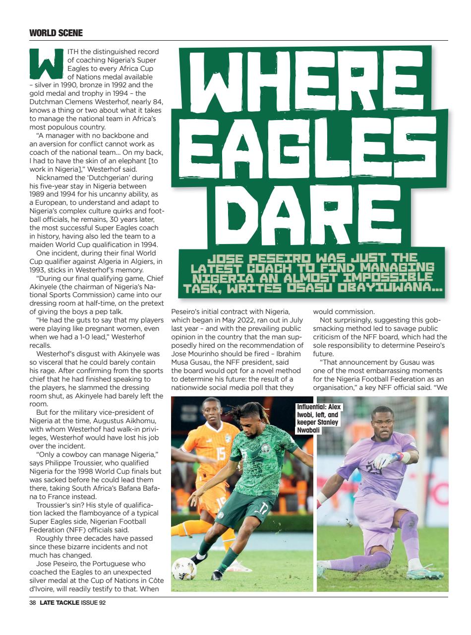 Late Tackle Football Magazine - May/Jun 2024 Back Issue