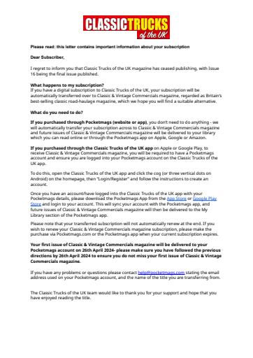 Classic Trucks Of The UK Back Issues | Pocketmags