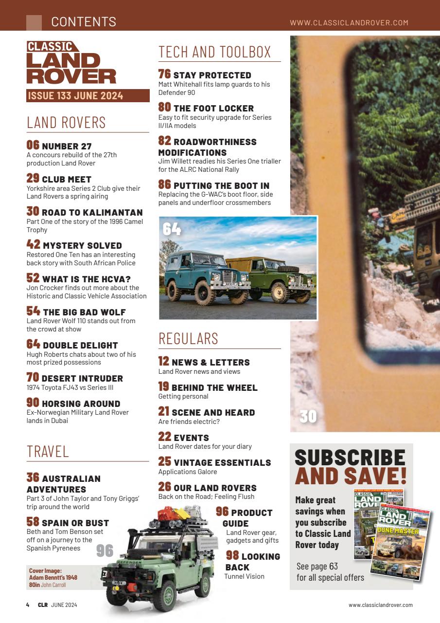 Classic Land Rover Magazine - June 2024 Back Issue