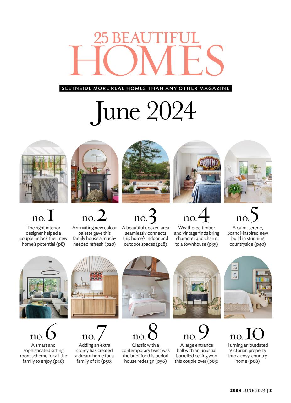 25 Beautiful Homes Magazine - June 2024 Back Issue