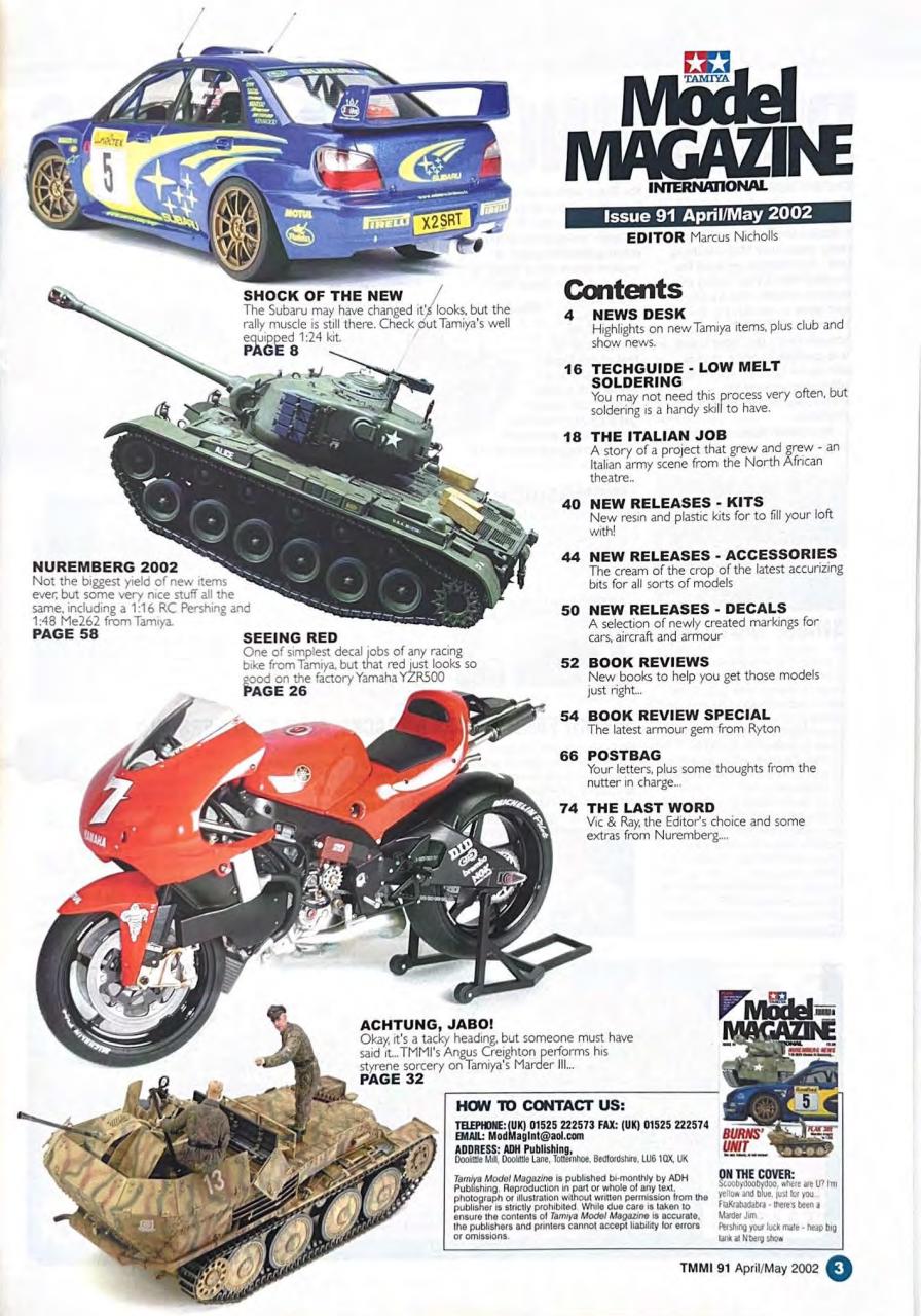 Tamiya Model Magazine - 091 Back Issue