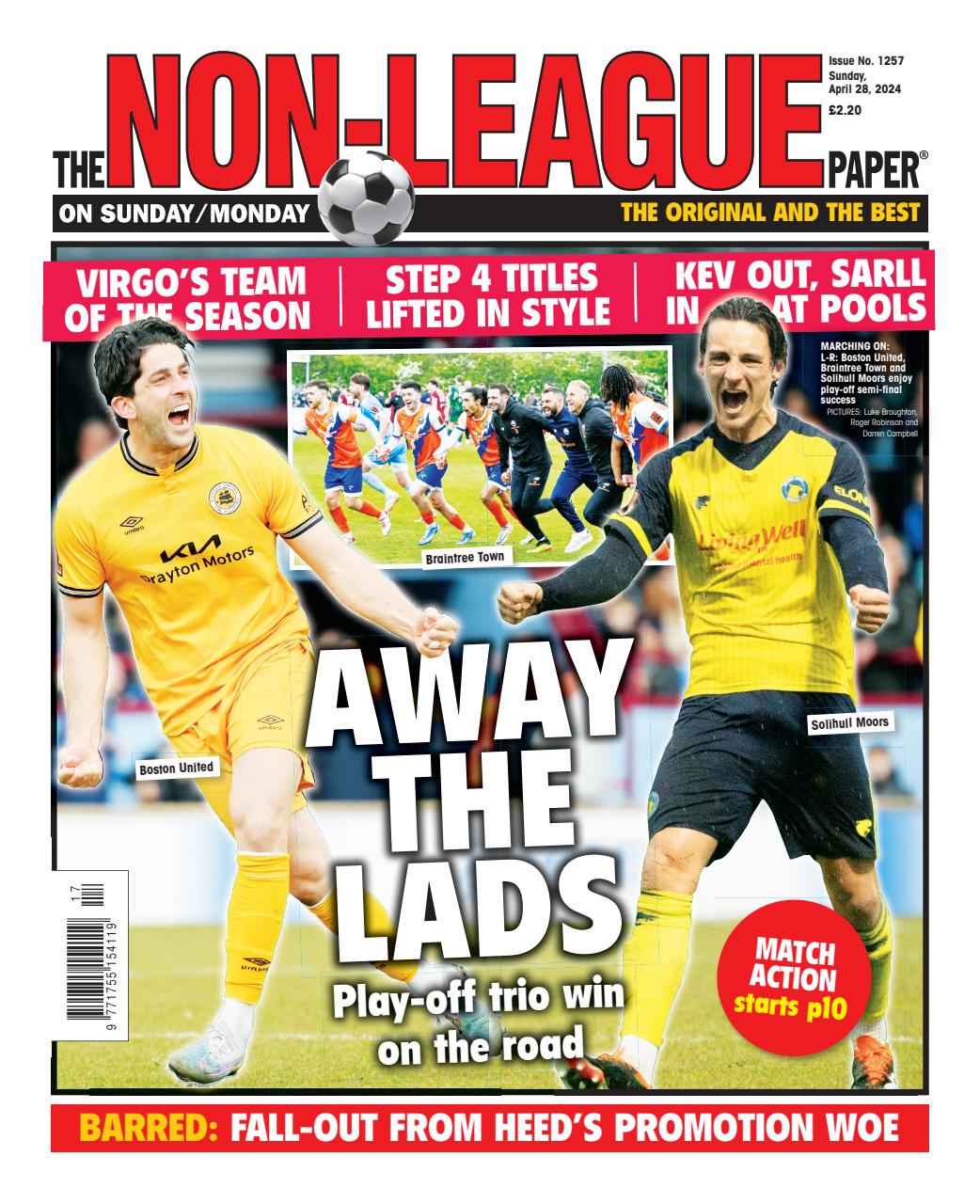 The Non-League Football Paper Magazine - 28th April 2024 Back Issue