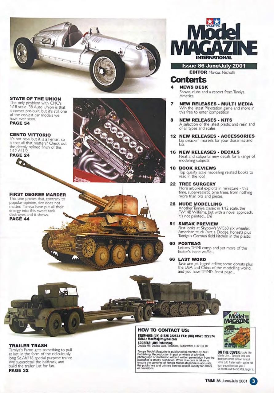 Tamiya Model Magazine - 086 Back Issue