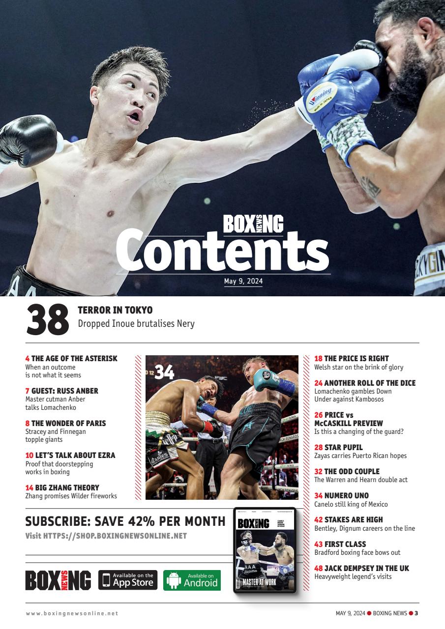Boxing News Magazine - 9-May 2024 Back Issue