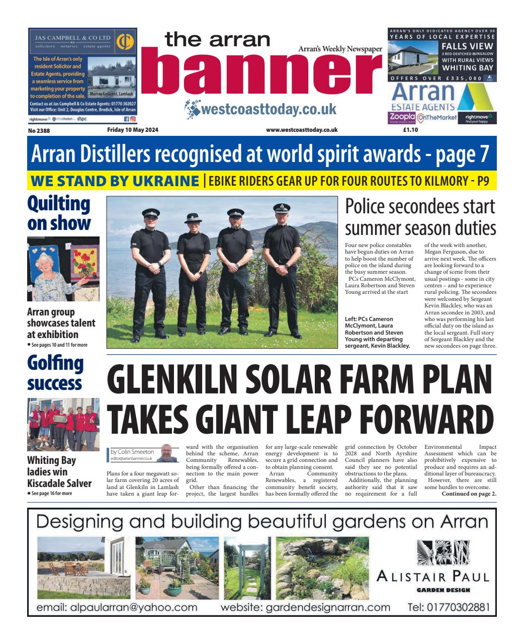Arran Banner Magazine - 10 May 2024 Back Issue