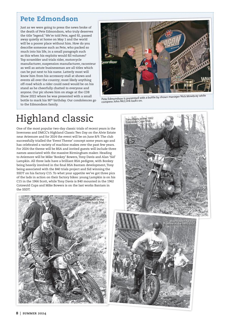 Classic Dirt Bike Magazine - Summer 2024 Back Issue