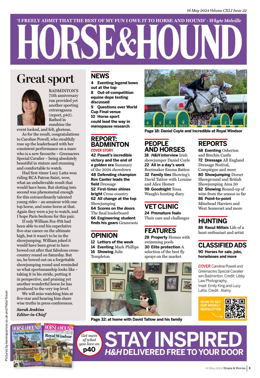 Horse & Hound Magazine - 16 May 2024 Back Issue