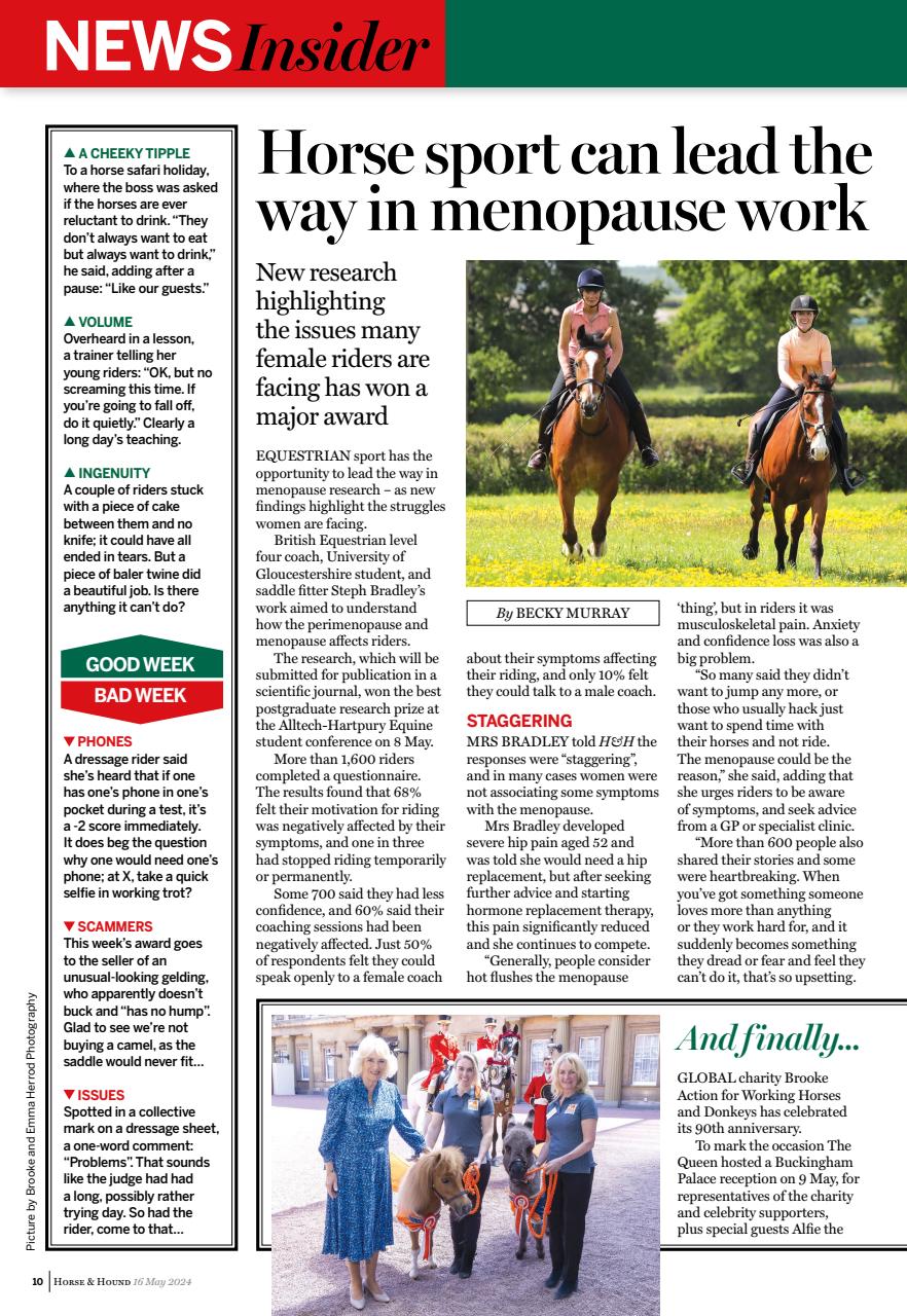 Horse & Hound Magazine - 16 May 2024 Back Issue