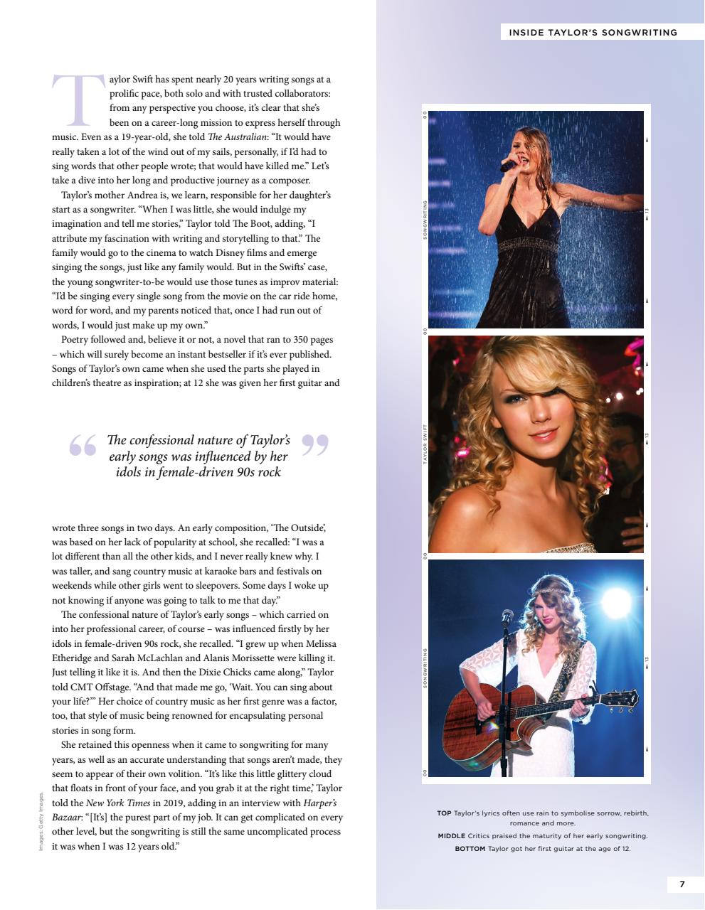 Music Magazine - The Taylor Swift Songbook First Edition Back Issue