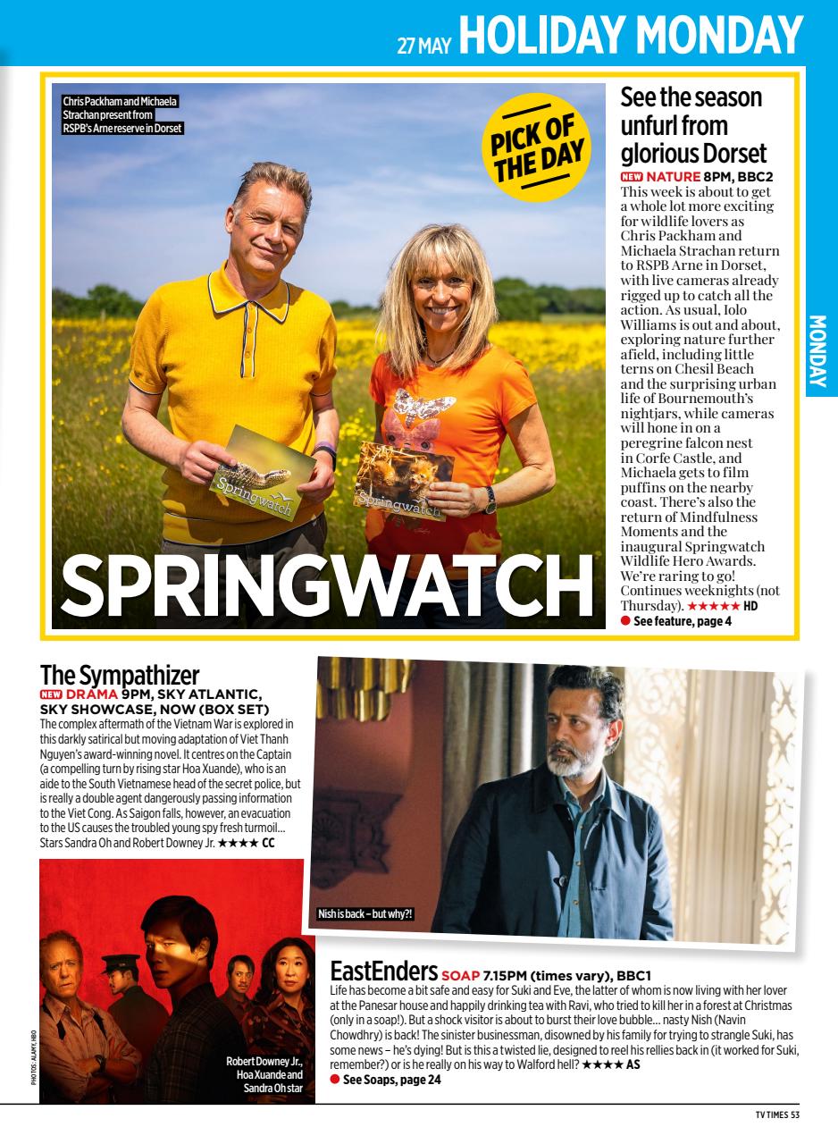 TV Times Magazine Subscriptions and 25 May 2024 Issue