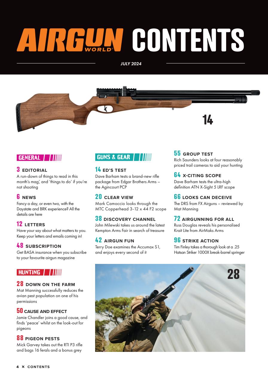 Airgun World Magazine Subscriptions and July 2024 Issue