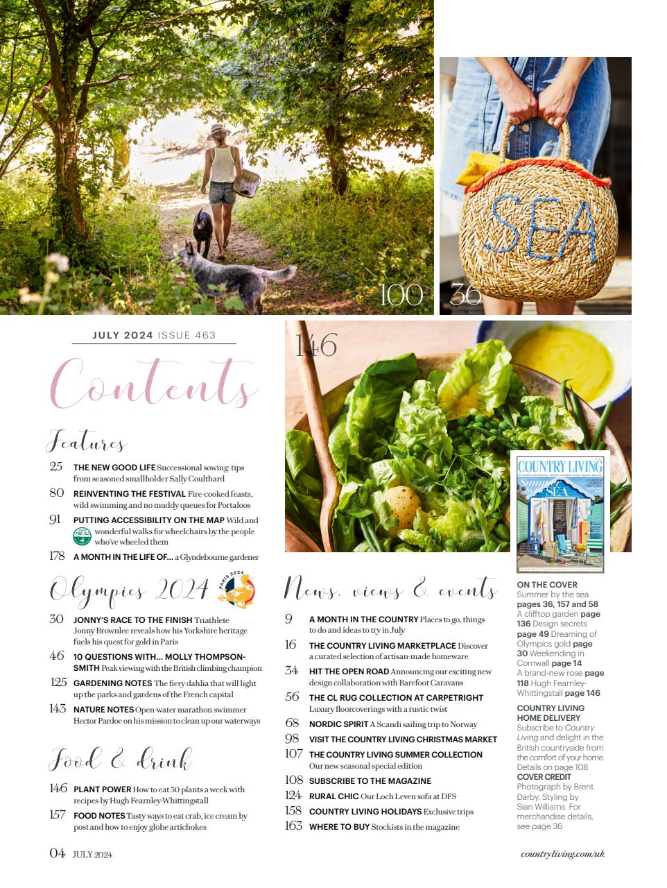 Country Living Magazine Subscriptions and Jul-24 Issue